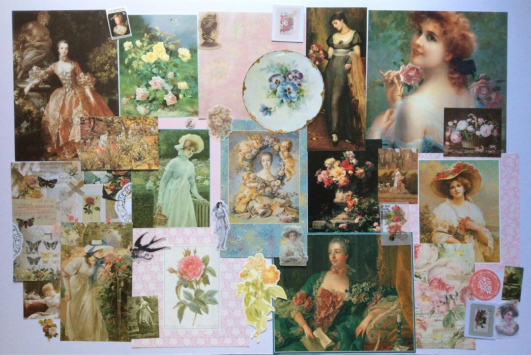 Victorian Botanical Nature Mixed Ephemera Pack | Junk Journal ...