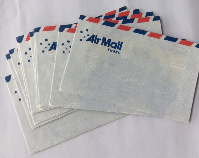 10x Vintage Airmail/par Avion Envelopes | Junk Journal | Snail Mail ...
