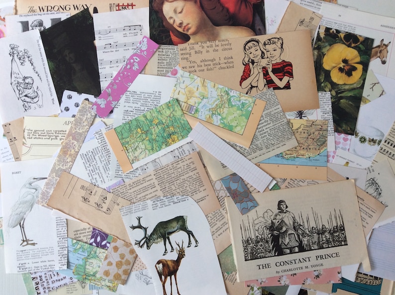 50x Random Scrap/off Cuts Paper Pack Junk Journal Snail - Etsy