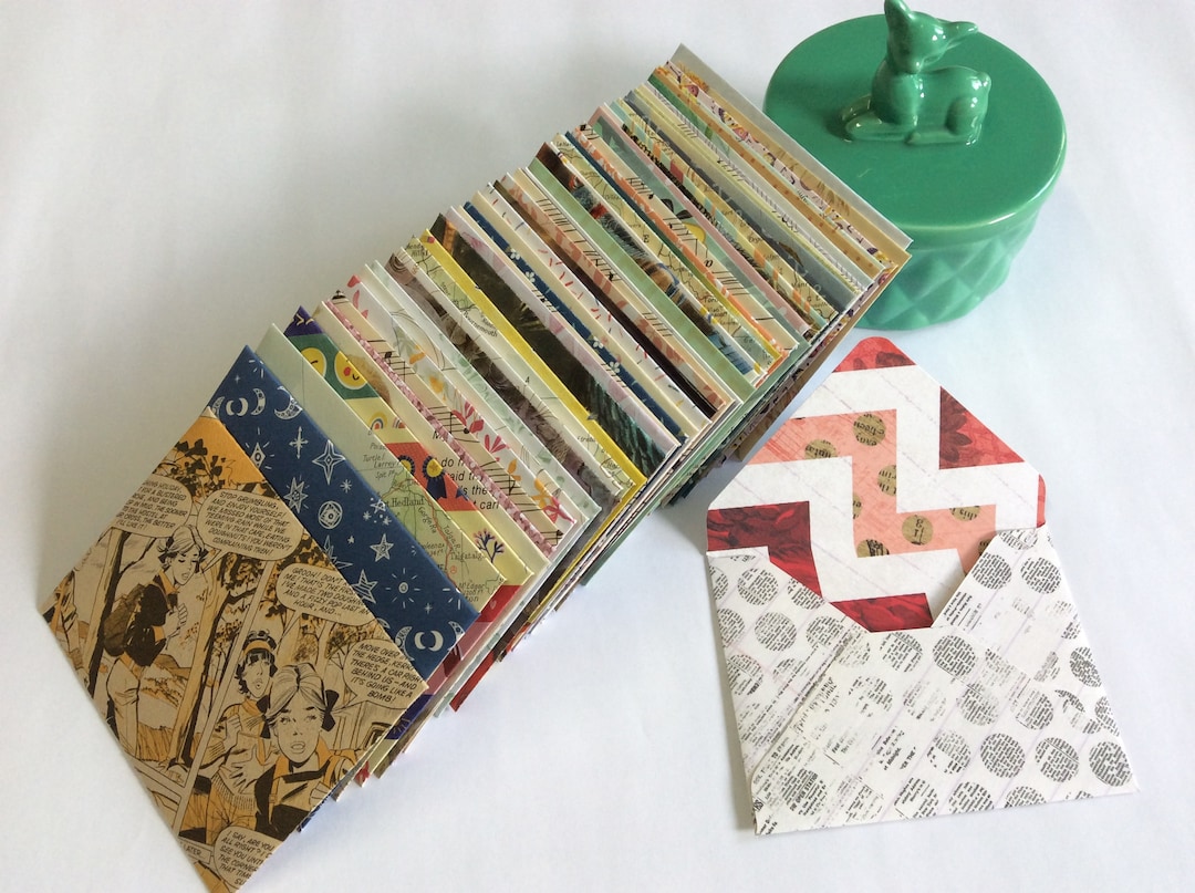 10x Handmade Envelopes | Junk Journal | Snail Mail | Scrapbooking - Etsy