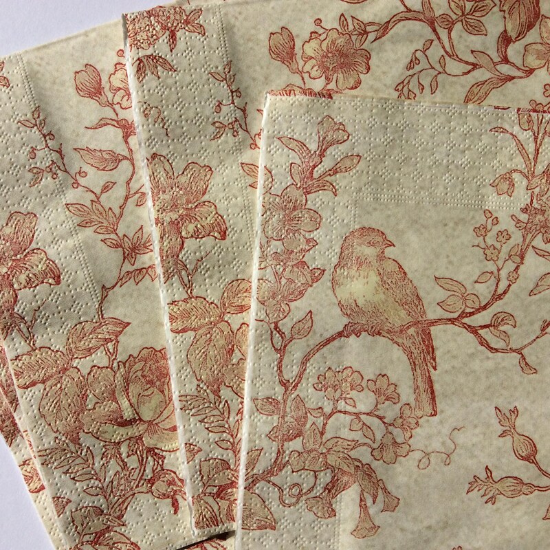 Toile Napkins - Etsy