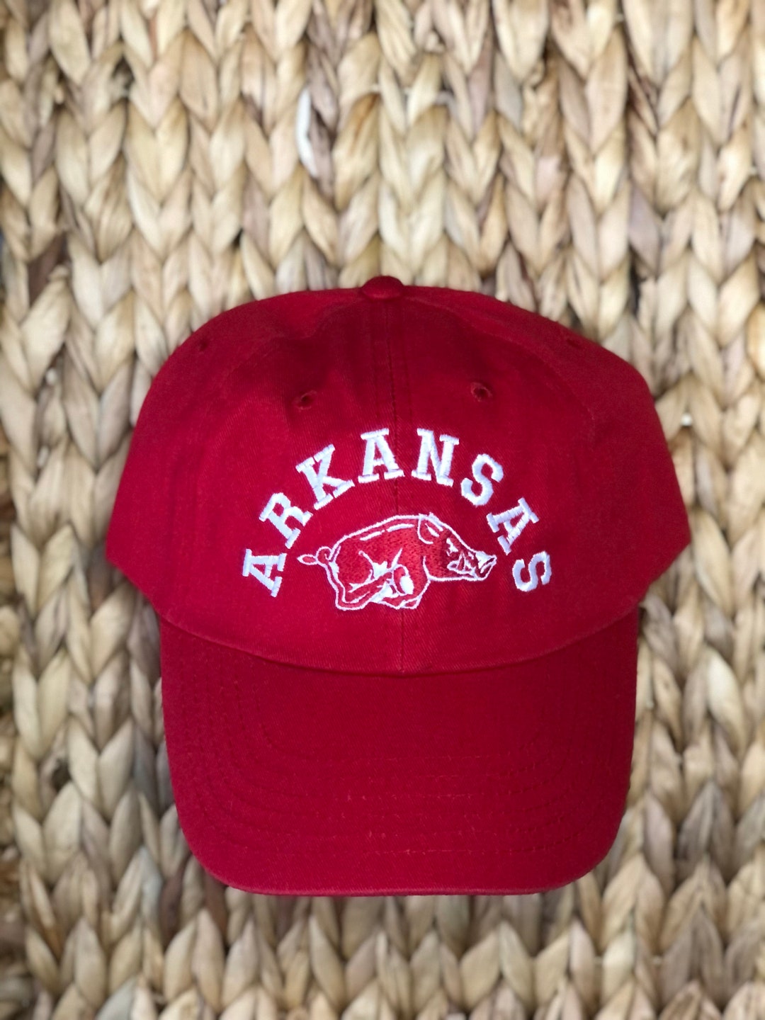 Arkansas Razorback Embroidered Low Profile Cap - Etsy