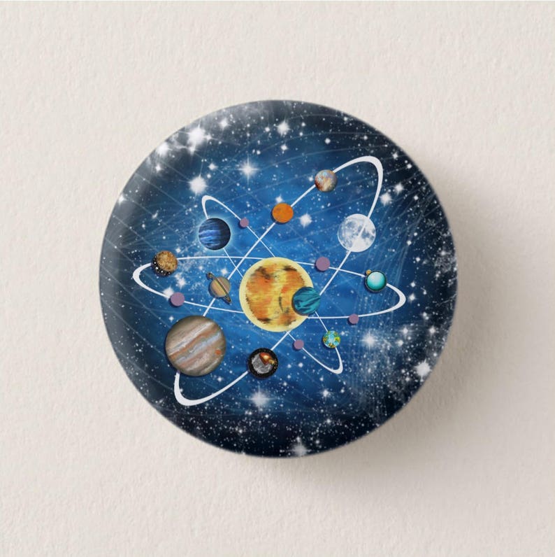 Planet Orbit Epoxy Pin - Eco Friendly Novelty -nasa Gift for Him- Orbit ...