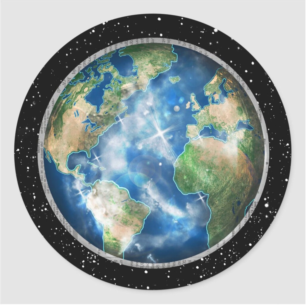 Environmental Planet Earth Illustration Sticker Eco Friendly - Etsy
