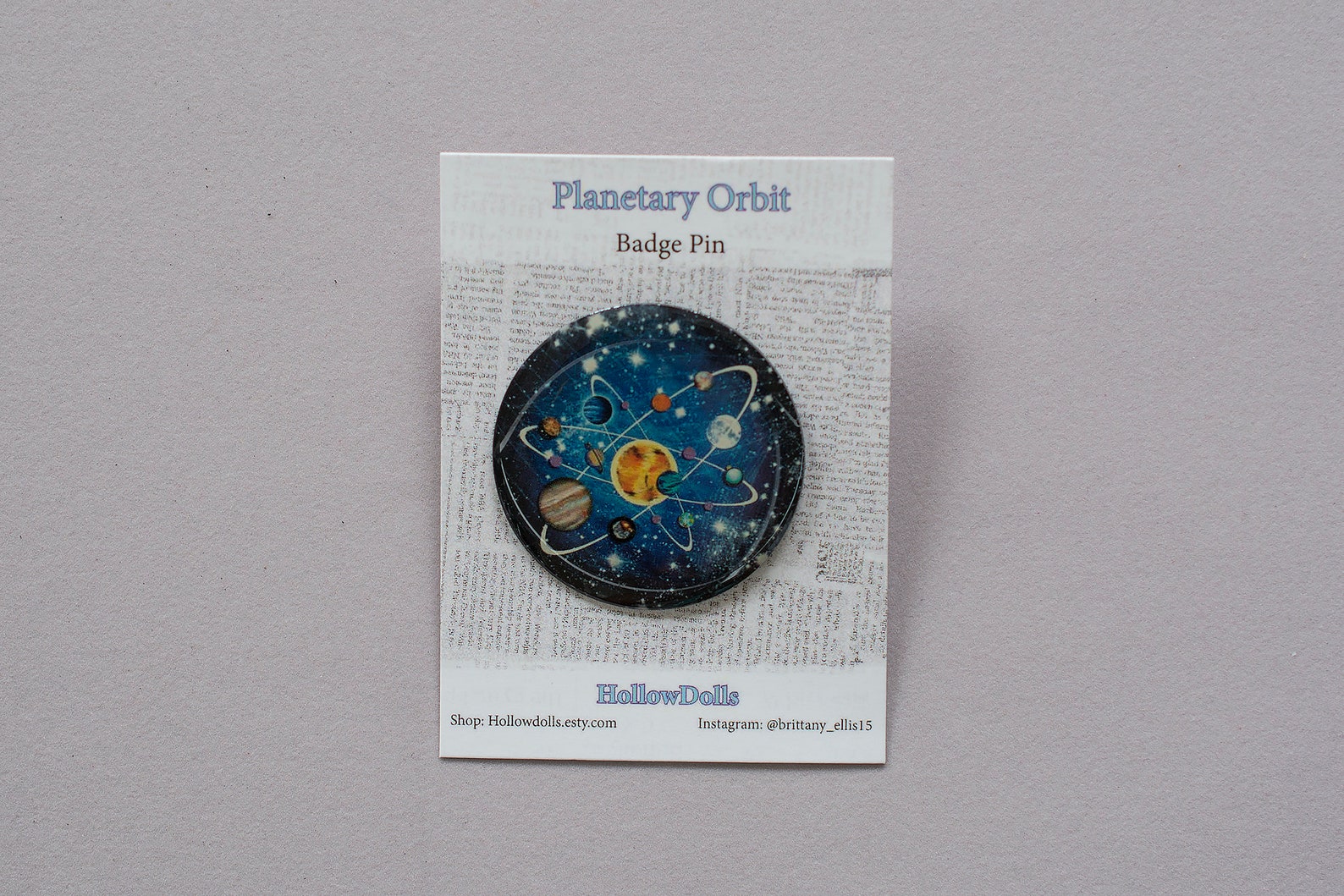 Planet Orbit Epoxy Pin - Eco Friendly Novelty -nasa Gift for Him- Orbit ...