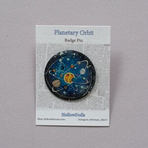 Planet Orbit Epoxy Pin - Eco Friendly Novelty -nasa Gift for Him- Orbit ...