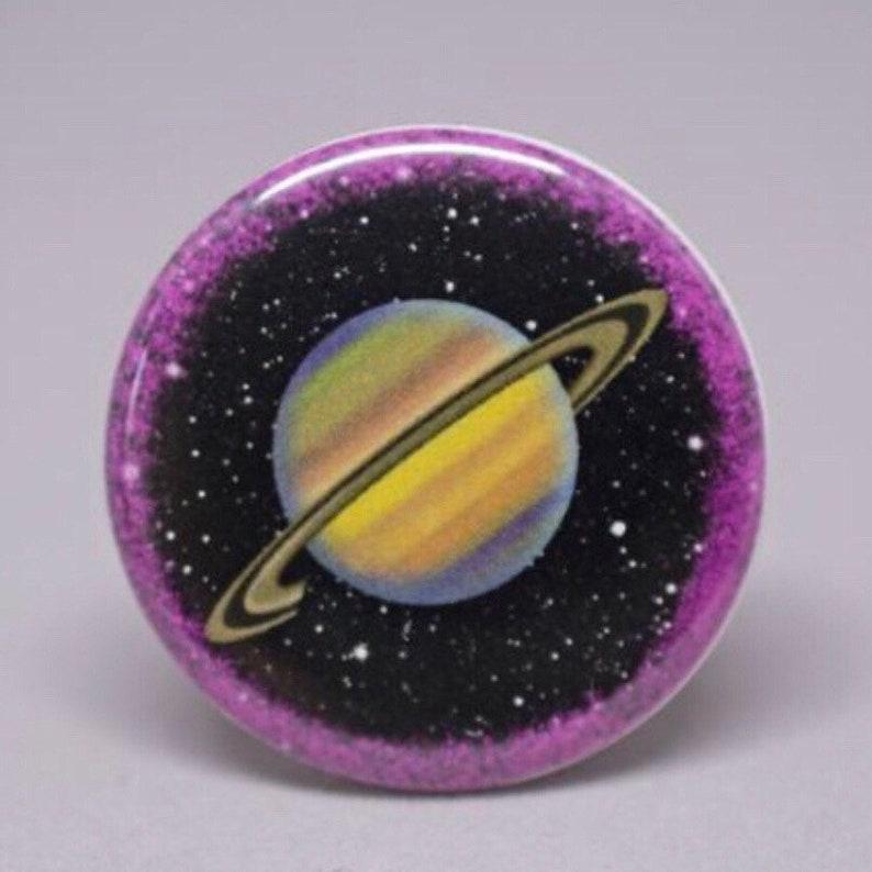 Planet Jupiter- Mars- Saturn- Earth Badge Pin Pack -eco Friendly ...