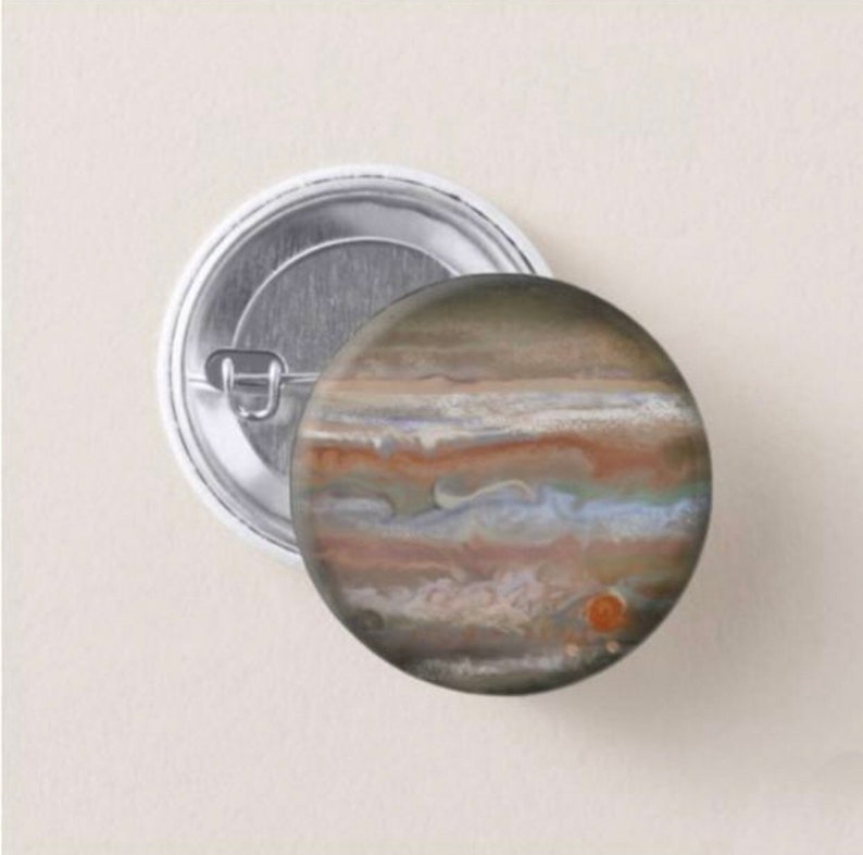 Planet Jupiter- Mars- Saturn- Earth Badge Pin Pack -eco Friendly ...