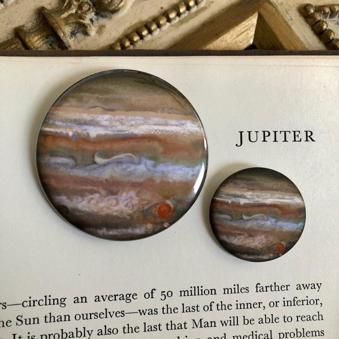 Planet Jupiter- Mars- Saturn- Earth Badge Pin Pack -eco Friendly ...