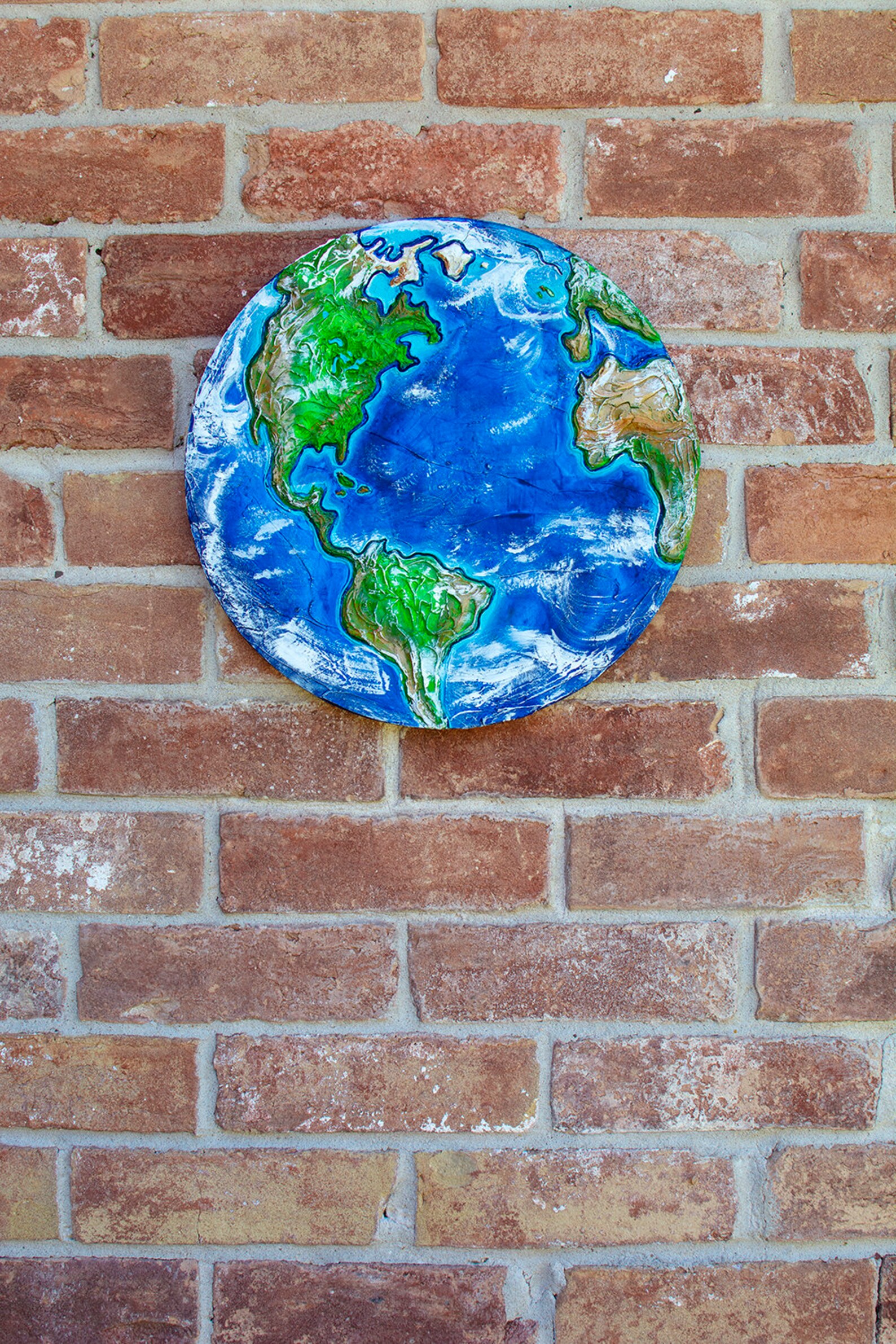 Earth Painting-the Blue Marble- Original Painting-aerospace Science ...