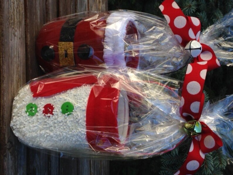 Santa Mason Jar / Holiday Party Favor / Santa Candy Jar | Etsy