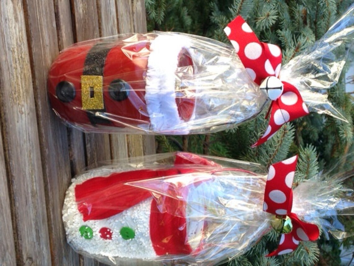 Santa Mason Jar / Holiday Party Favor / Santa Candy Jar | Etsy