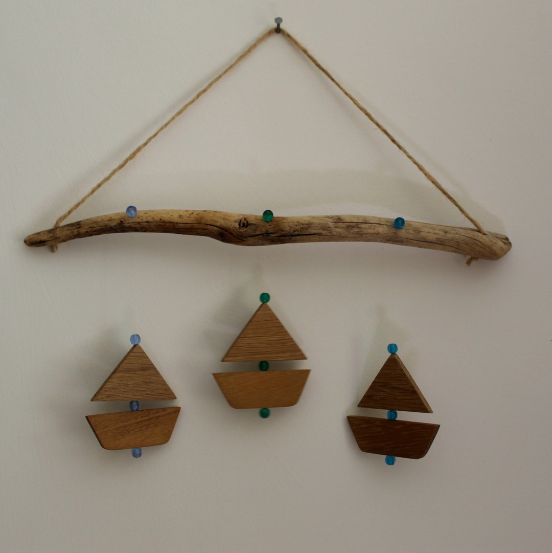 Driftwood 3 Boat Wall Hanging - Etsy