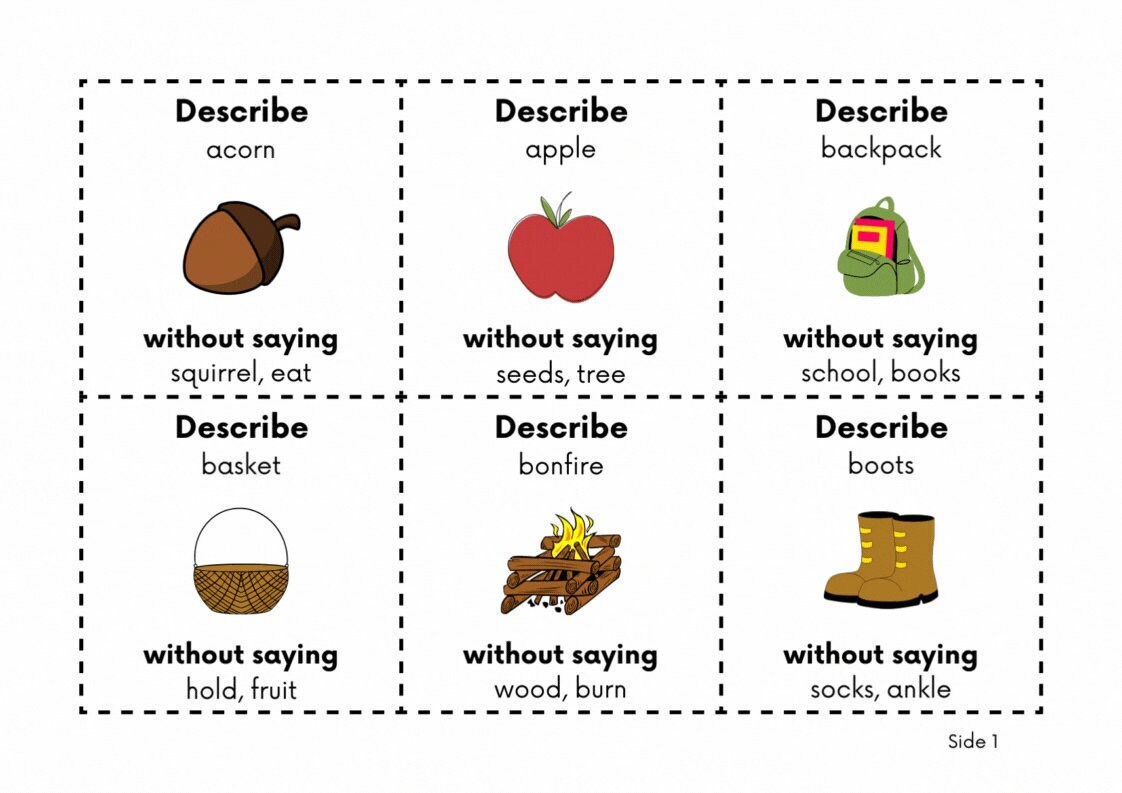 Describing Fall Words - Etsy