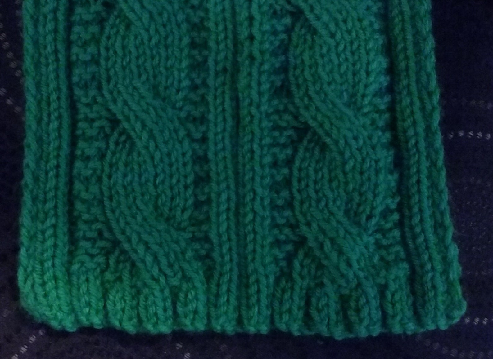 Knitting PATTERN ONLY - Irish Double Cable Scarf, Reversible Cables ...