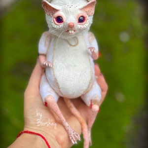 White Rat Doll. Amanita Mushroom Doll. Gothic Rat Doll. | Etsy