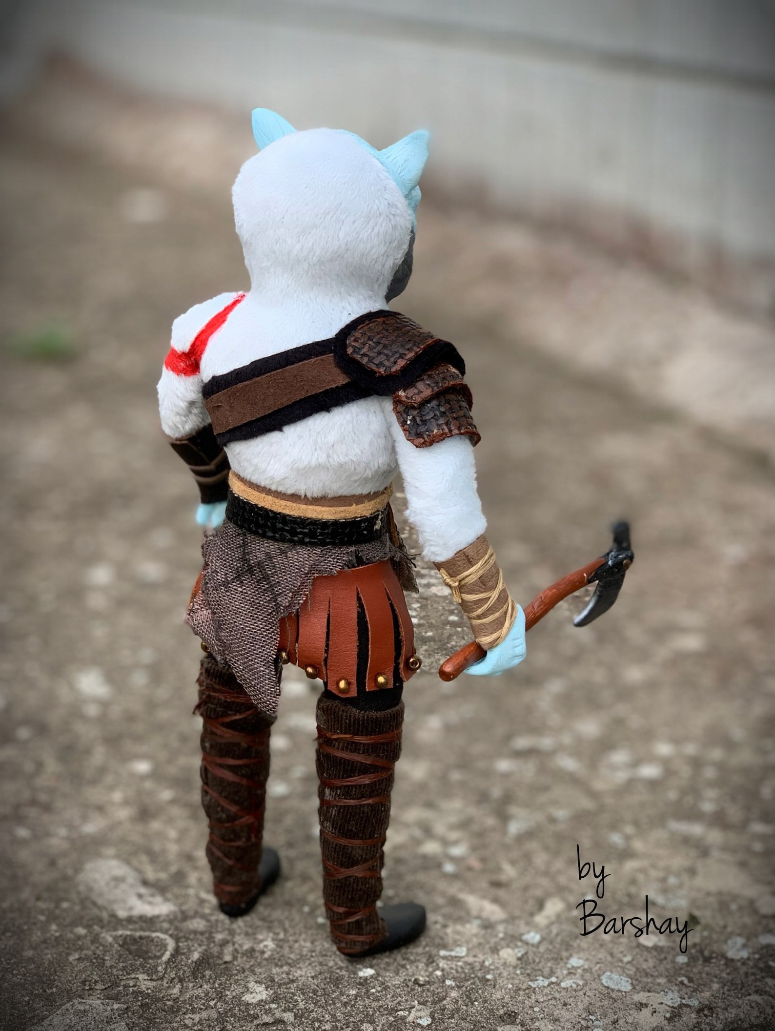 Kratos Cat doll from the God of War. Ghost of Sparta cat | Etsy