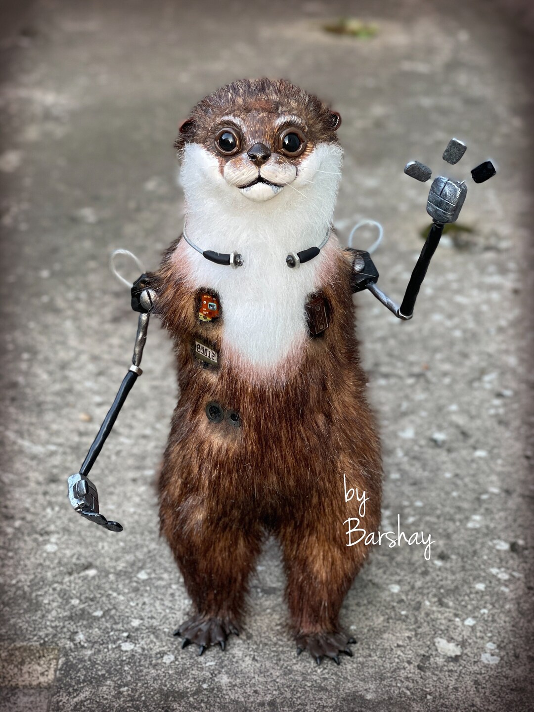 Robot Otter Lylla Doll. Otter Puppet. Otter Monster. Robot - Etsy