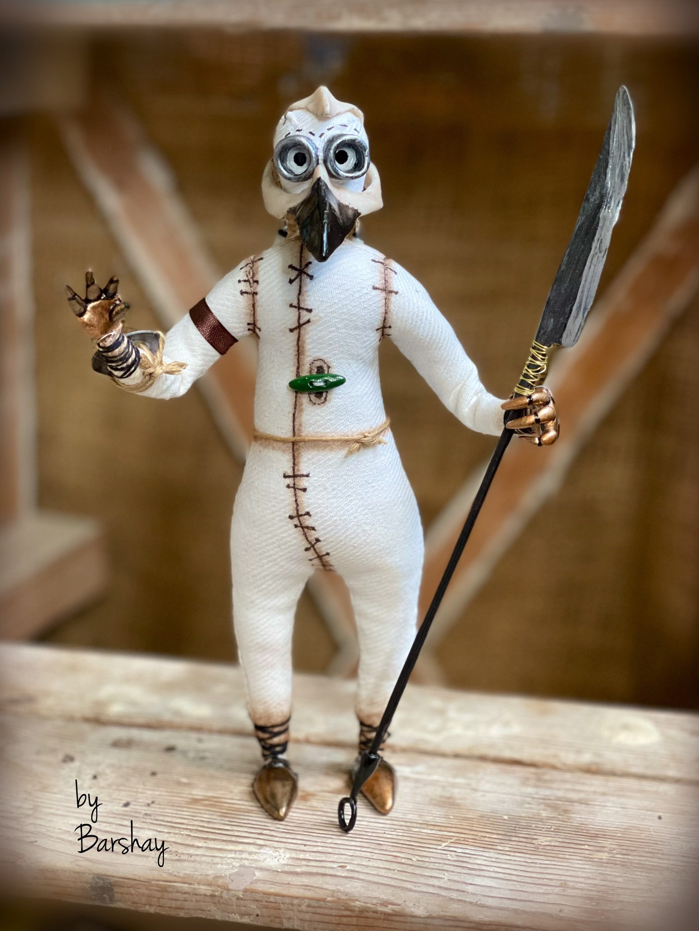 Cute creature Stuffed textile toy doll Steampunk doll Stitchpunk 9 doll ...