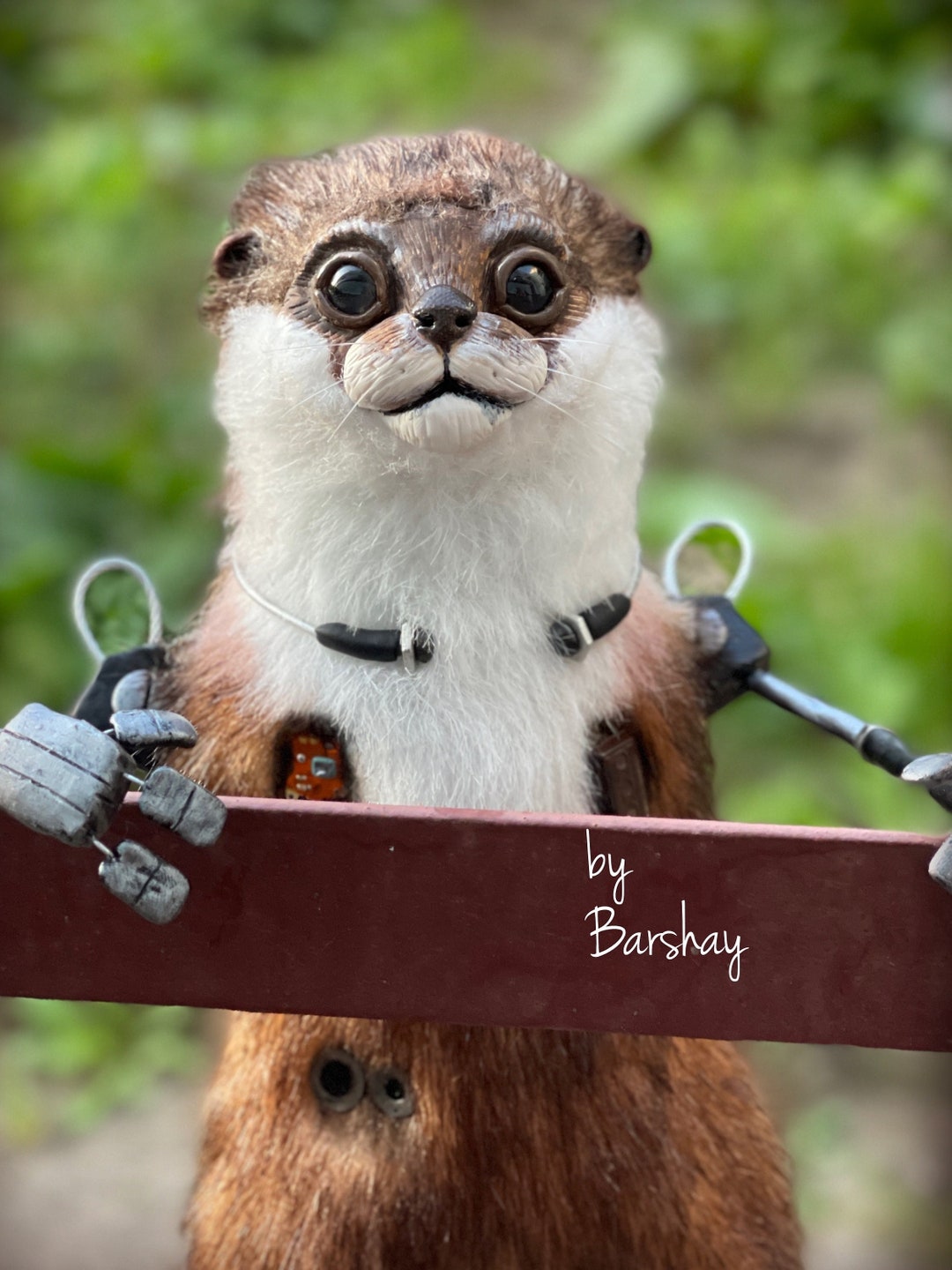 Robot Otter Doll. Otter Puppet. Otter Monster. Robot Animal - Etsy