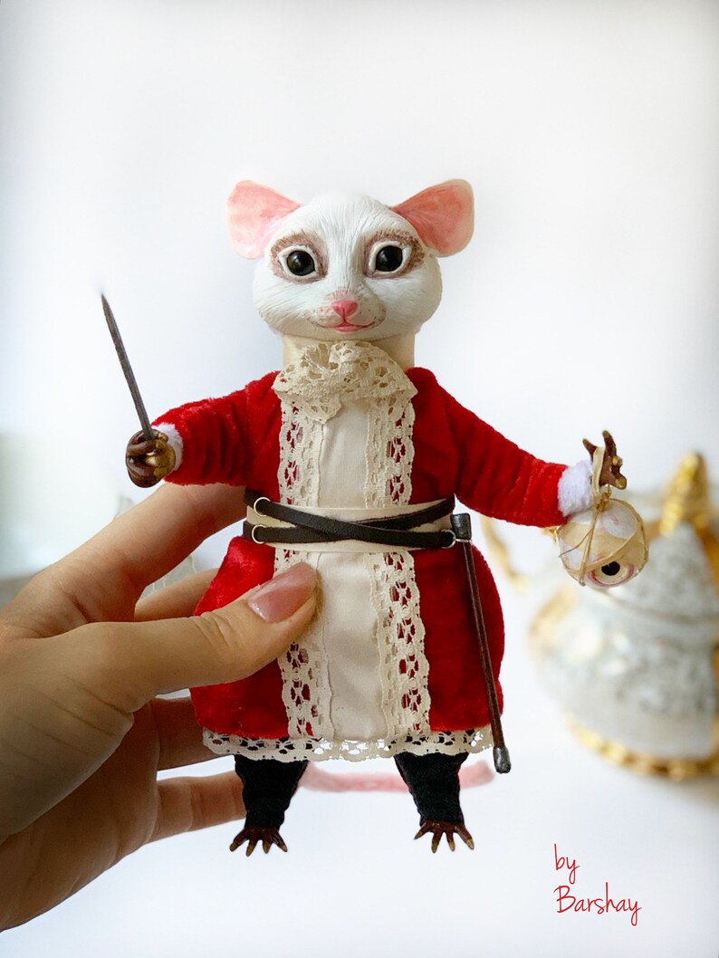 White Mouse Doll. White Dormouse Toy. Sleeping Mouse. Alice - Etsy