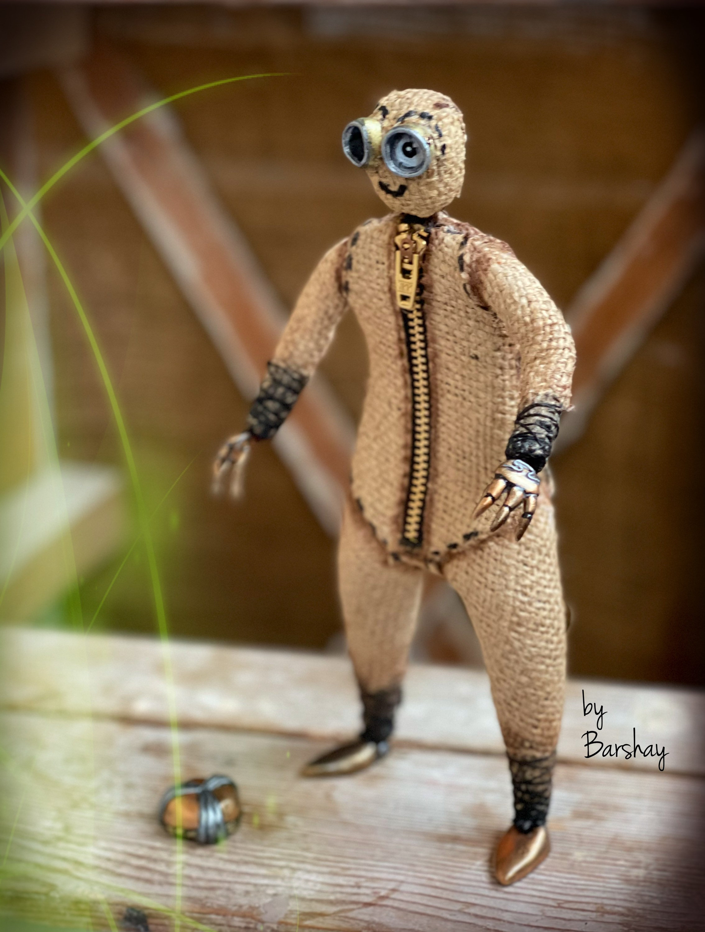 Cute creature Stuffed textile toy doll Steampunk doll Stitchpunk 9 doll ...