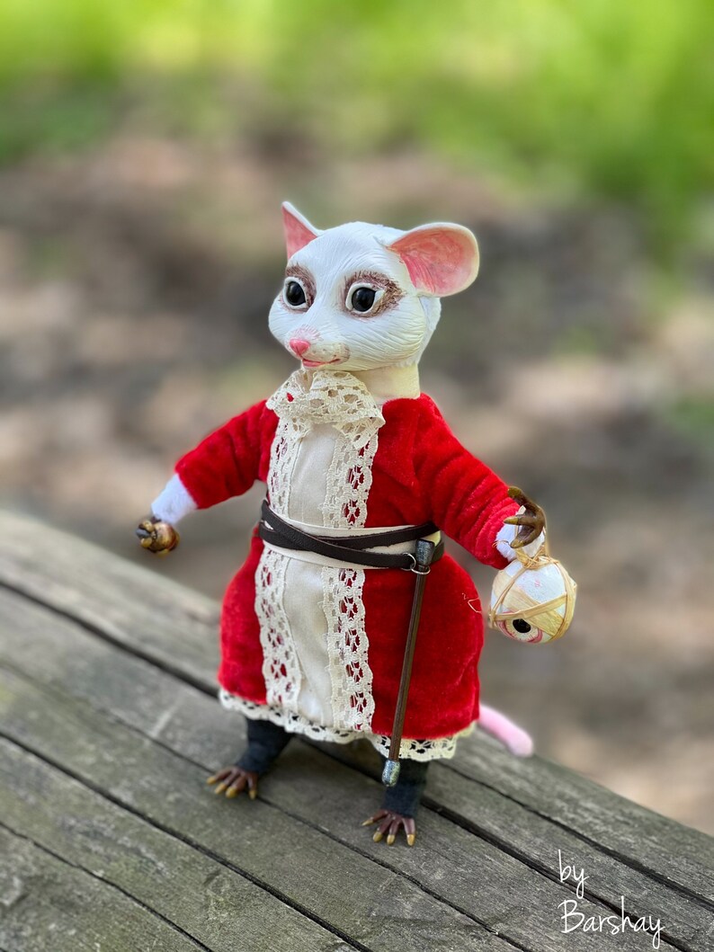 White Mouse Doll. White Dormouse Toy. Sleeping Mouse. Alice - Etsy