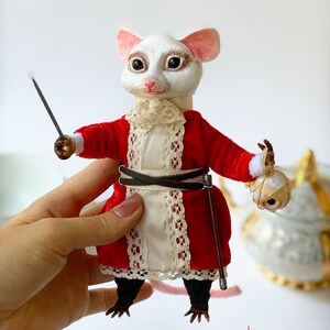 White Mouse Doll. White Dormouse Toy. Sleeping Mouse. Cute - Etsy