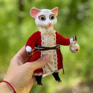 White Mouse Doll. White Dormouse Toy. Sleeping Mouse. Cute - Etsy