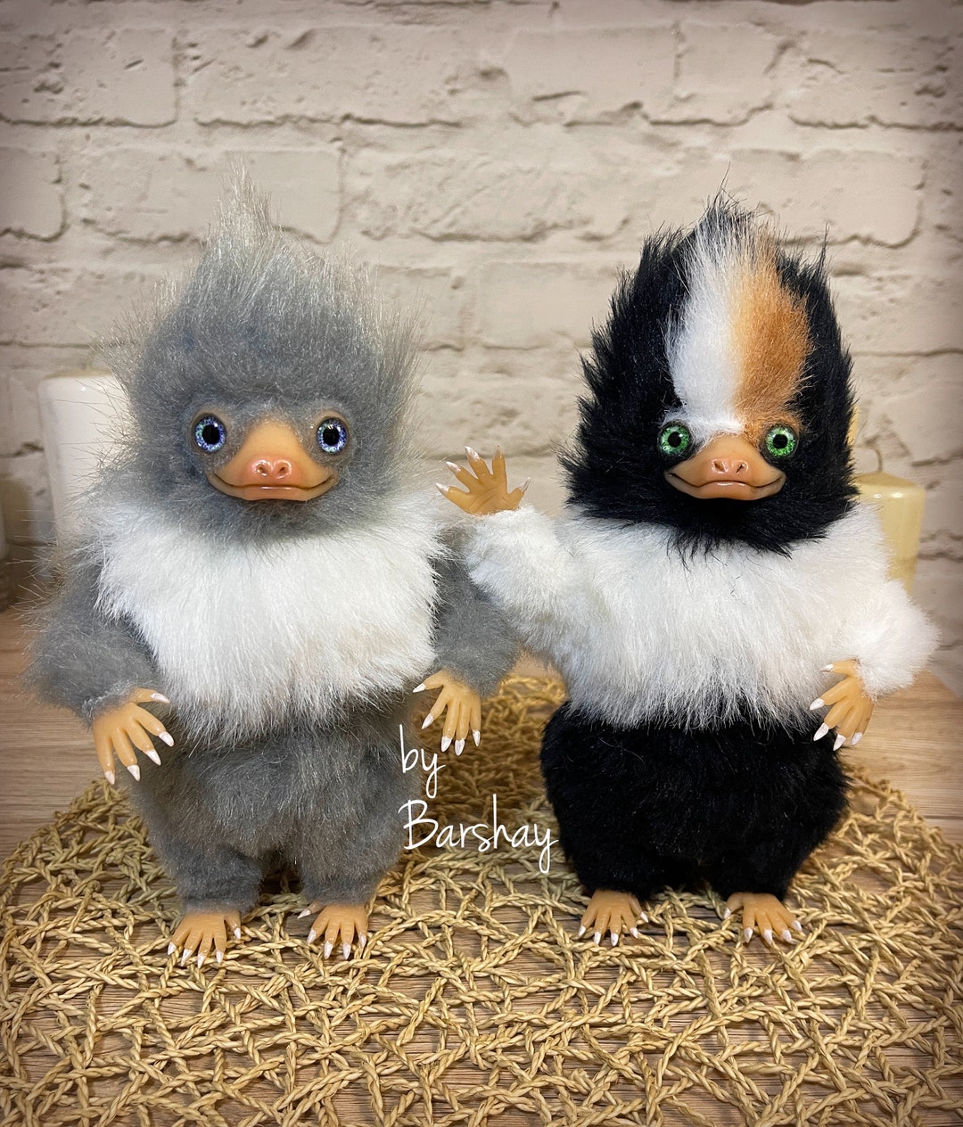Reserved for Bianca Niff Doll. Platypus Puppet. Fluffy Goblin ...