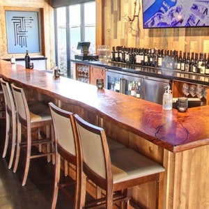 Live Edge Bar Top - Walnut Live Edge Countertop - Island Bar Top - Etsy
