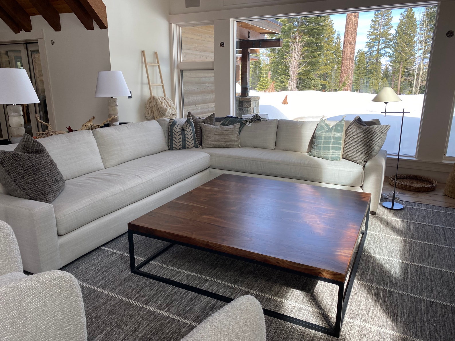 Solid Walnut Square Coffee Table - Etsy