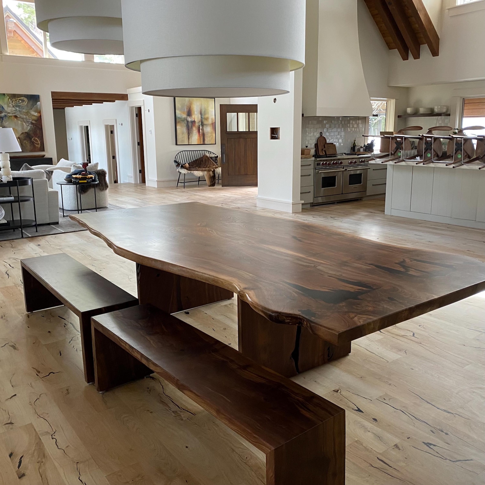 Live Edge Dining Table Living Edge Wood Natural Wood Slabs - Etsy