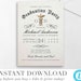 Graduation Party Invitation INSTANT DOWNLOAD Optometry School Invite ...