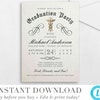 Graduation Party Invitation INSTANT DOWNLOAD Optometry School Invite ...