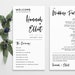 HANNAH Modern Script Wedding Program Template INSTANT DOWNLOAD ...