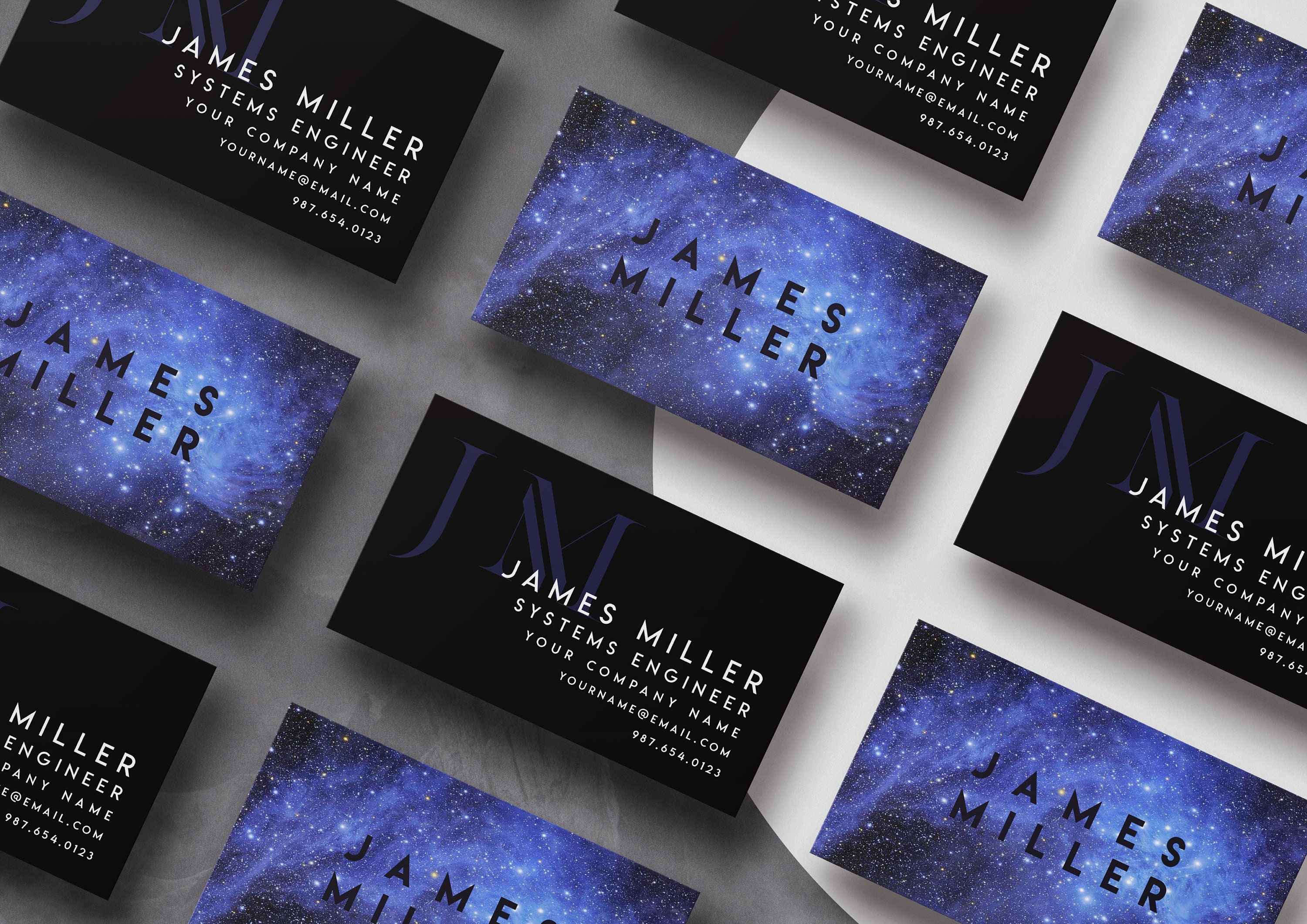Astral Cosmic Business Cards, INSTANT DOWNLOAD, Editable Business Cards ...