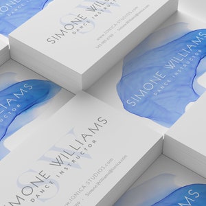 Abstract Minimalist Business Cards, INSTANT DOWNLOAD, Business Card ...