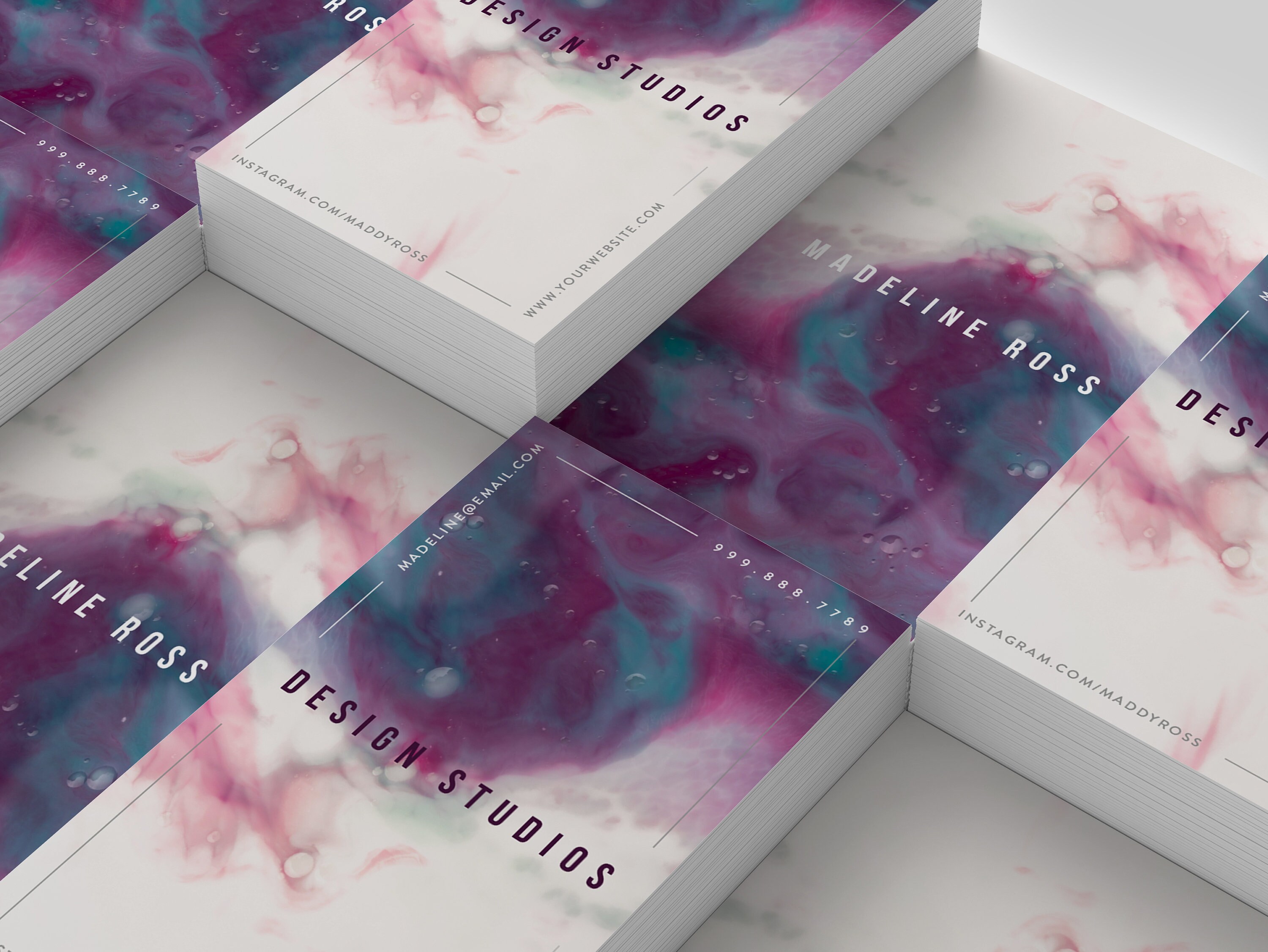 Abstract Minimalist Business Cards, INSTANT DOWNLOAD, Business Card ...