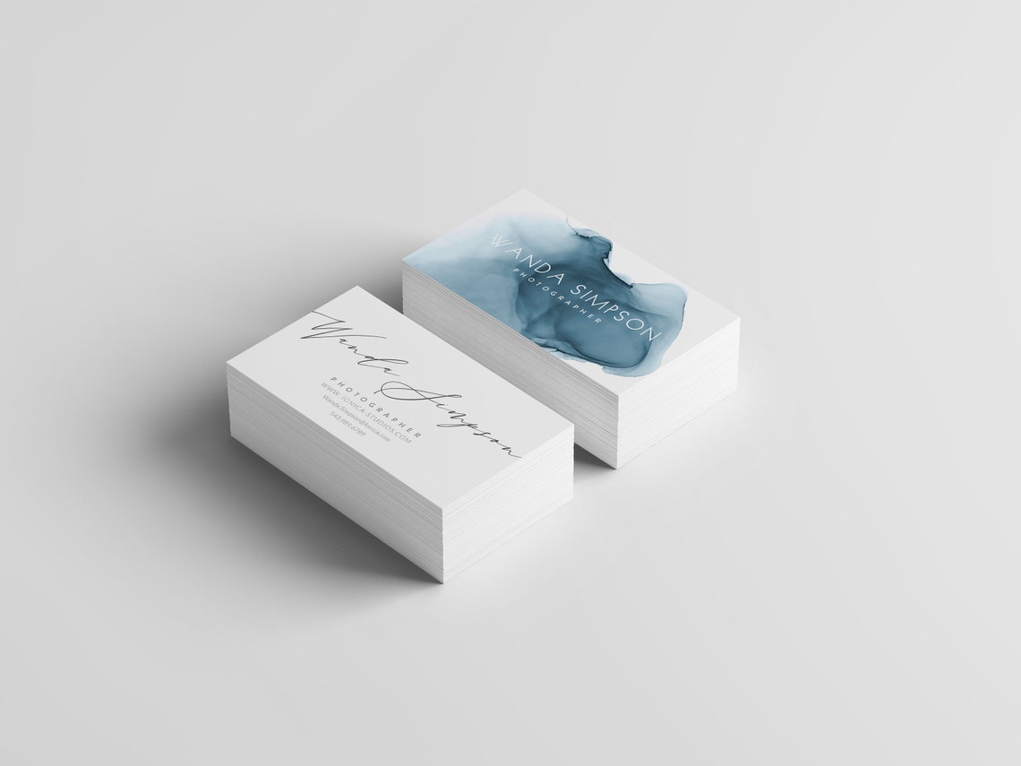 Abstract Minimalist Business Cards, INSTANT DOWNLOAD, Business Card ...