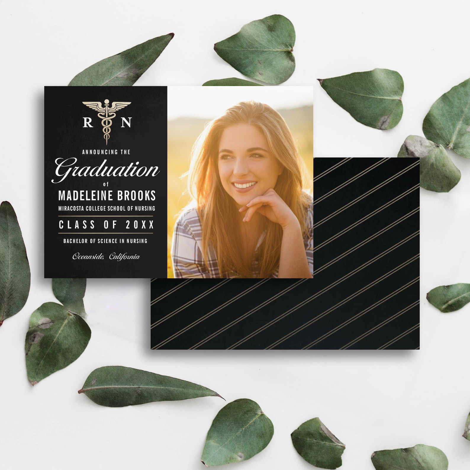 GRADUATION ANNOUNCEMENT TEMPLATE Nursing Medical School - Etsy