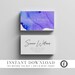 Abstract Minimalist Business Cards INSTANT DOWNLOAD Business - Etsy