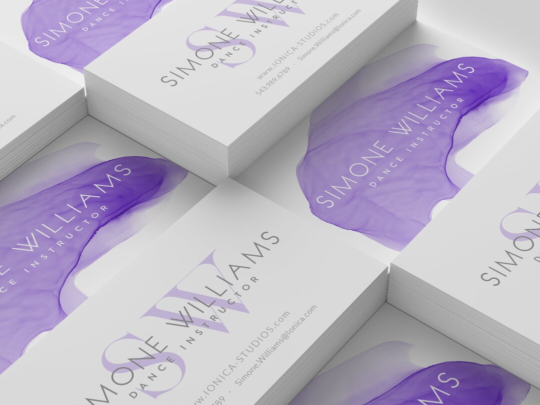 Abstract Minimalist Business Cards, INSTANT DOWNLOAD, Business Card ...