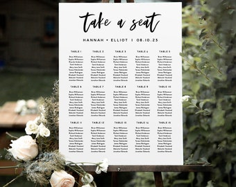 HANNAH Wedding Timeline Template INSTANT DOWNLOAD Minimalist | Etsy