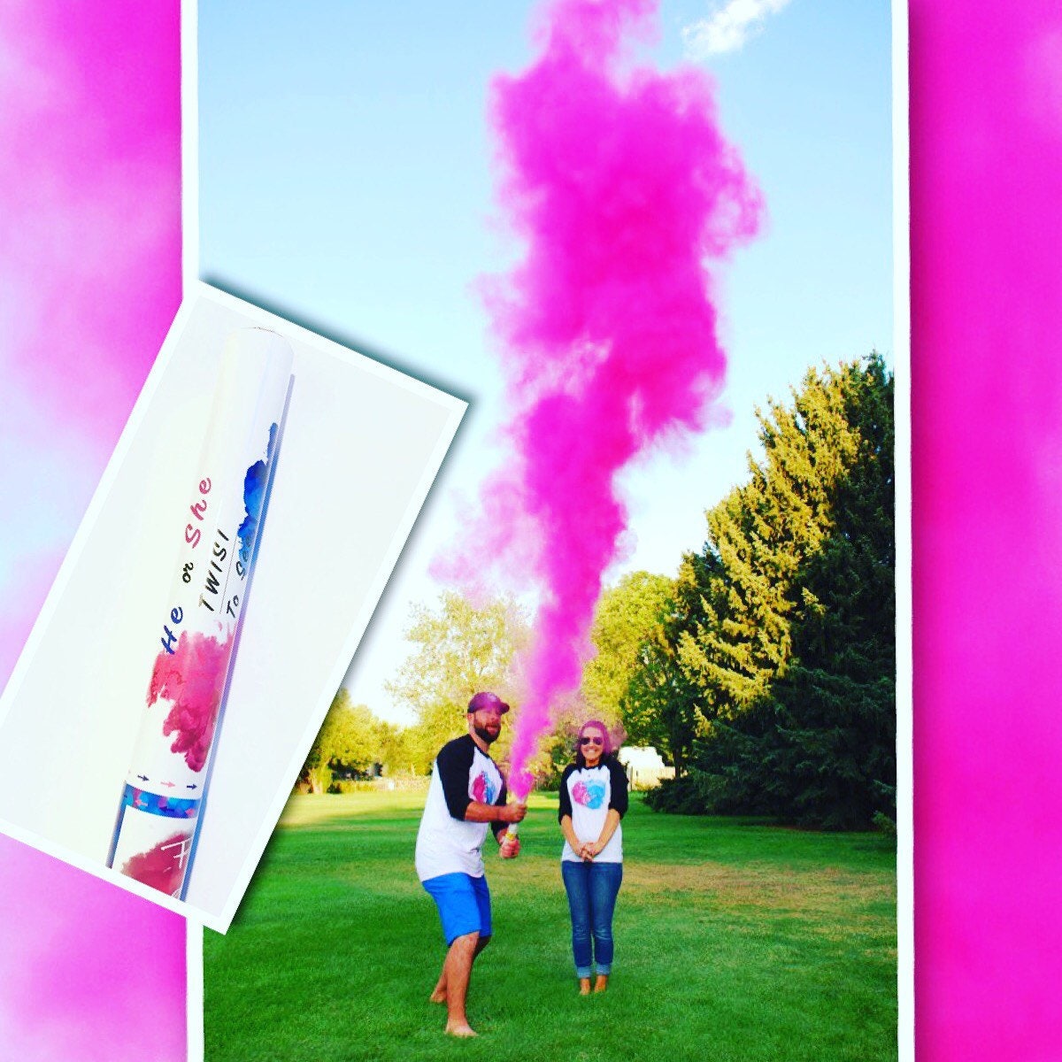 Timed Powder Blaster Gender Reveal Low Price | www.pinnaxis.com