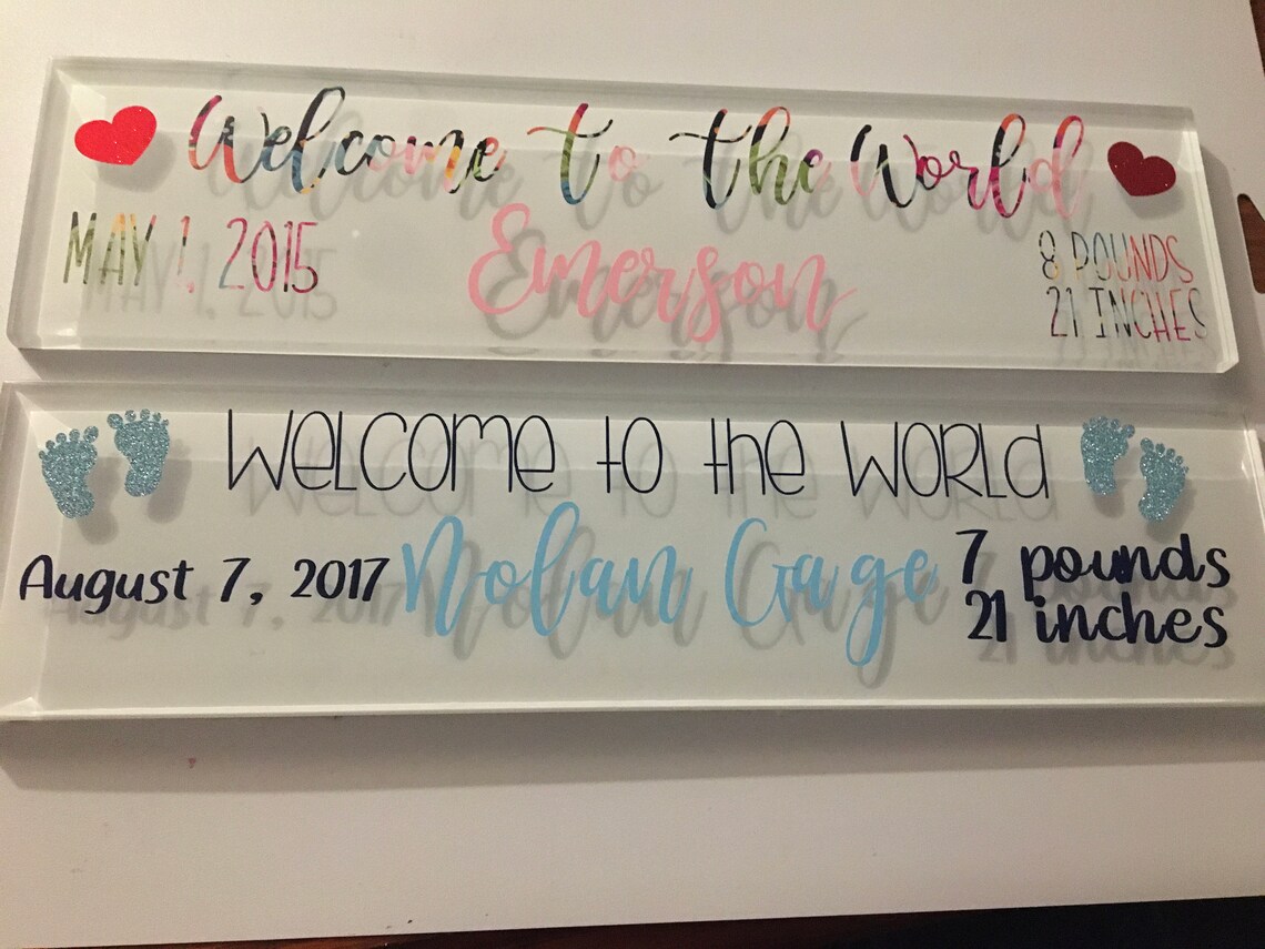 Personalized Baby Tiles - Etsy