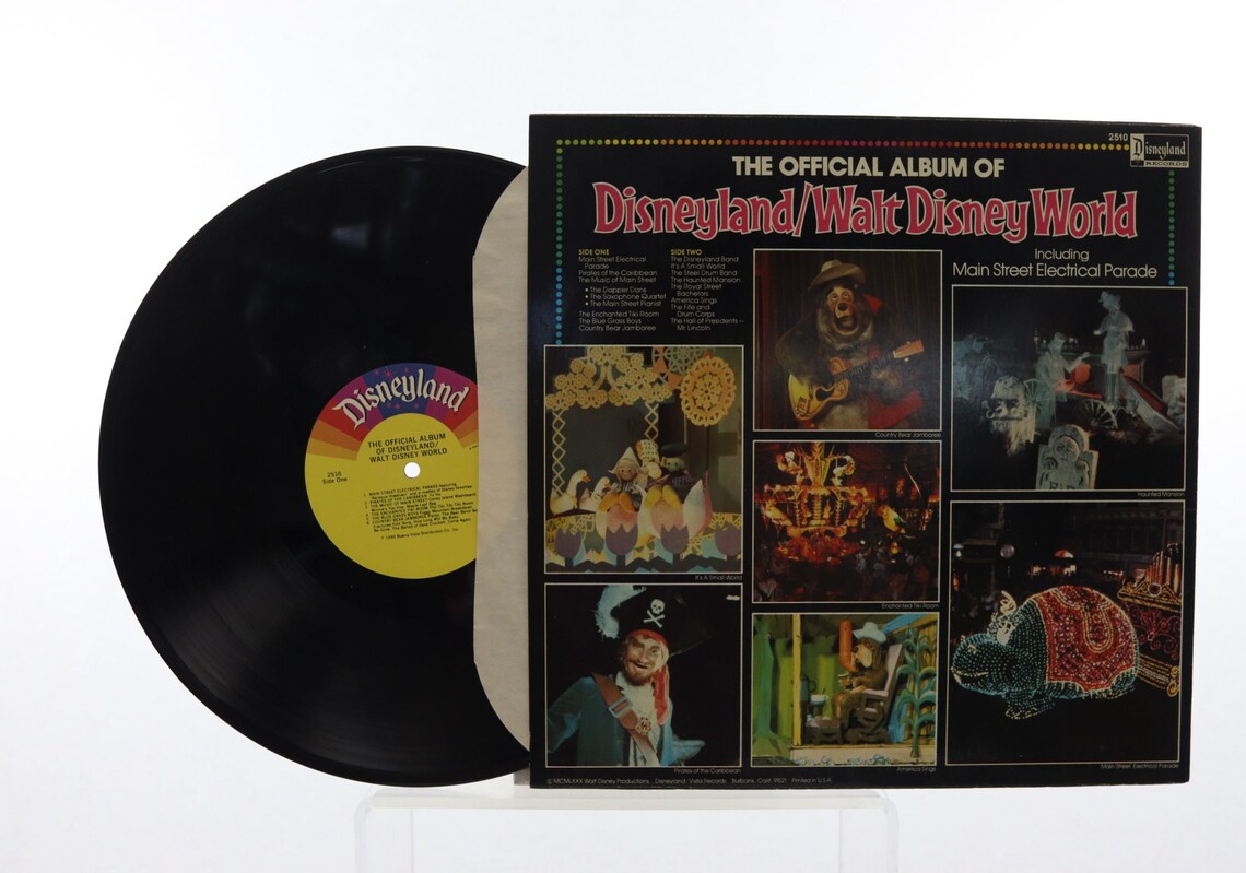 The Official Album of Disneyland/walt Disney World Vinyl Record LP VG+ ...