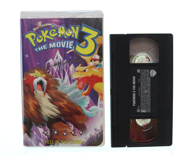Pokemon 3 the Movie VHS Tape - Etsy