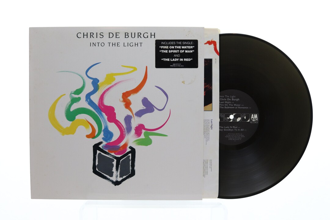 Chris De Burgh Into The Light Promo Vinyl Record Lp Vg Etsy 日本