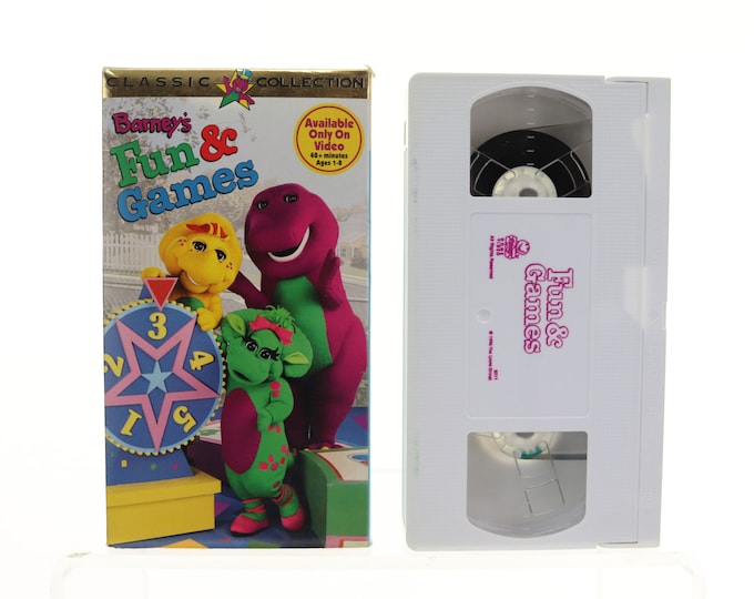 Barney's Fun and Games VHS Tape - Etsy